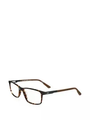 Under Armour Tortoiseshell-effect Rectangle-frame Glasses - Brown