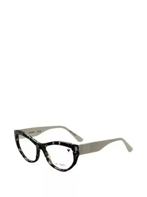 Karl Lagerfeld Marble-effect Cat-eye Frame Glasses - Neutrals