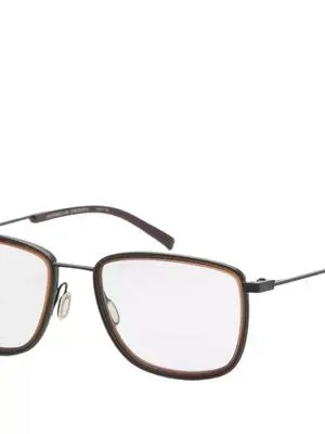 Porsche Design Square-frame Glasses - Brown