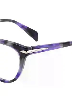 Rag & Bone Tortoiseshell Effect Round Frame Eyeglasses