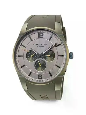 KENNETH COLE Logo-detail 42mm Watch - Grey