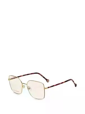 Carolina Herrera Geometric-frame Glasses - Gold