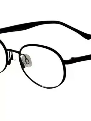 Donna Karan New York Round Frame Eyeglasses - Black
