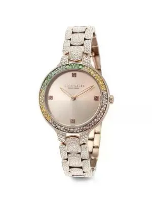 COACH Chelsea Crystal-embellished 32mm Watch - Pink