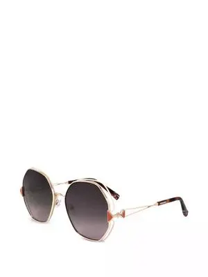 Missoni Geometric Frame Sunglasses - Gold