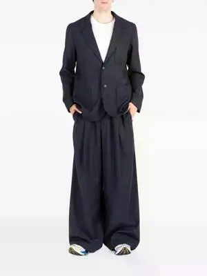 SOCIETE ANONYME Gatsby Pleated Wide-leg Trousers - Blue