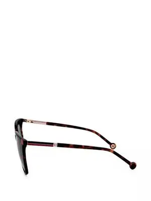 Carolina Herrera Tortoiseshell-effect Square-frame Sunglasses