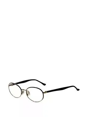 Donna Karan New York Round Frame Eyeglasses - Black