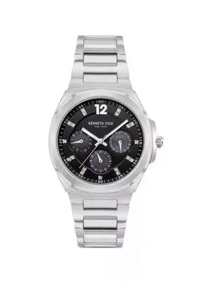 KENNETH COLE Classic Multi-dial 36mm Watch - Black