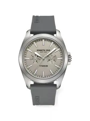 KENNETH COLE Titanium 42mm Watch - Neutrals