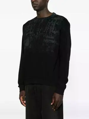 MAISON MARGIELA Logo-print Crew-neck Sweatshirt