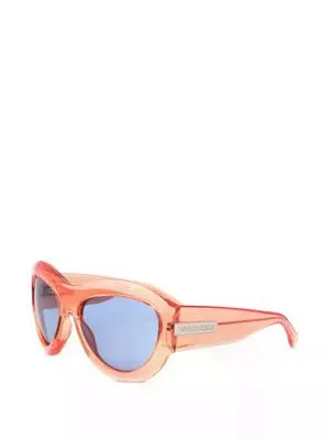 Dsquared2 Logo Plaque Cat Eye Sunglasses - Orange
