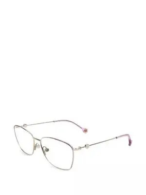 Carolina Herrera Geometric-frame Eyeglasses - Gold