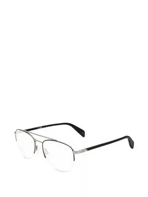 Rag & Bone Pilot-frame Glasses - Silver
