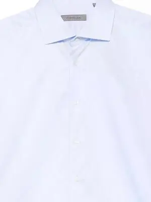 Corneliani Spread-collar Button-up Shirt - Blue