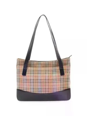 Burberry 2000-2017 Haymarket Check Canvas Tote Bag - Neutrals