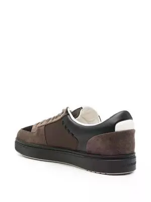 Emporio Armani Panelled Suede Sneakers