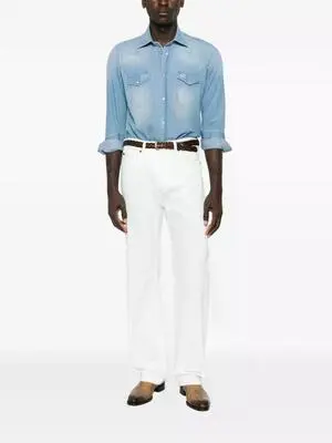 SARTORIO NAPOLI Western-yoke Faded Shirt