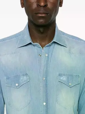 SARTORIO NAPOLI Western-yoke Faded Shirt
