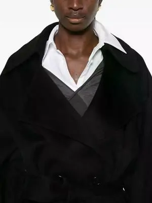 THE FRANKIE SHOP Belted Double-breasted Coat