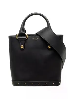 Dior 2017 Small Calfskin Dioravenue Bucket Bag Satchel - Black