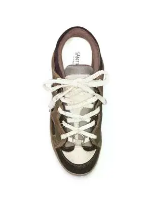 SANTHA Love Park Cut-out Panelled Sneakers