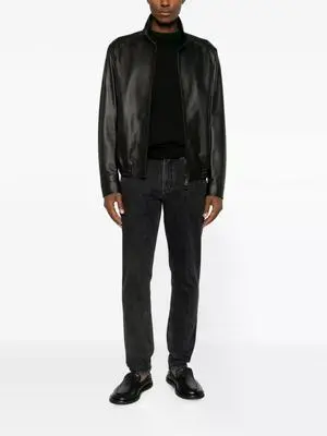 Emporio Armani Logo Plaque Straight-leg Jeans
