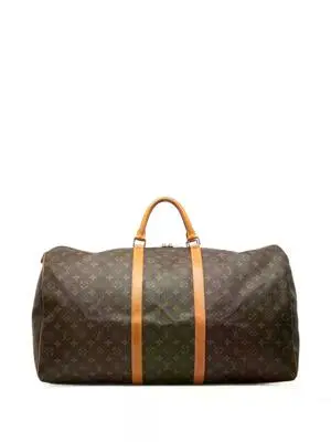 LOUIS VUITTON 1997 Monogram Keepall 60 Travel Bag - Brown