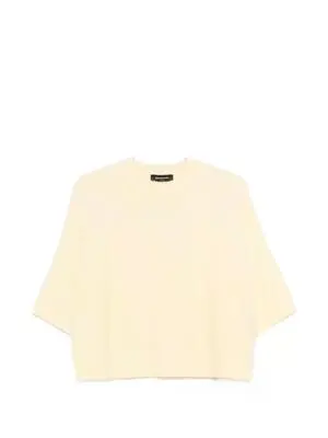 Fabiana Filippi Sequin-embellished Raglan-sleeve Sweater - Yellow