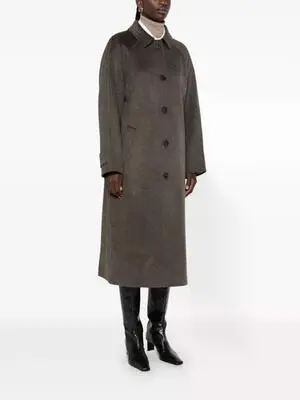 THE DYNAMIS STUDIO Single-breasted Wool-blend Coat With Classic Collar