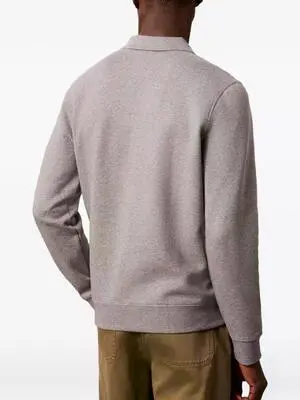 Calvin Klein Embroidered-logo Polo Sweatshirt