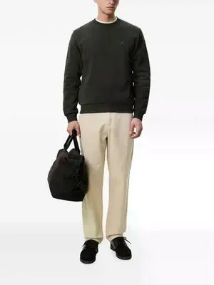 LES DEUX Logo-embroidered Crew-neck Sweatshirt