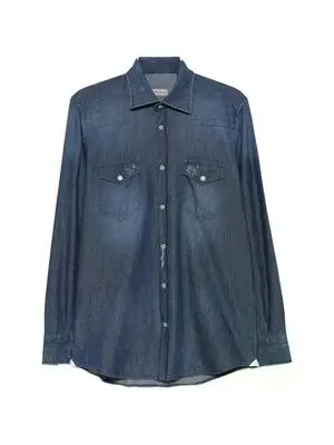 SARTORIO NAPOLI Faded Western-style Shirt - Blue