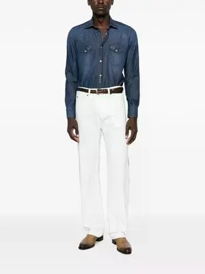 SARTORIO NAPOLI Faded Western-style Shirt