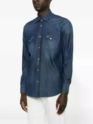 SARTORIO NAPOLI Faded Western-style Shirt