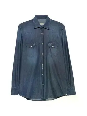 SARTORIO NAPOLI Faded Western-style Shirt - Blue