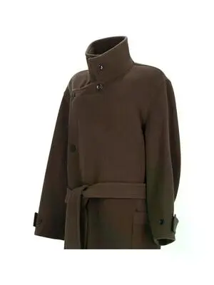 LEMAIRE Wrap Coat In Wool