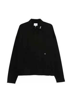 Rhude Logo-embroidered Long-sleeve Polo Shirt