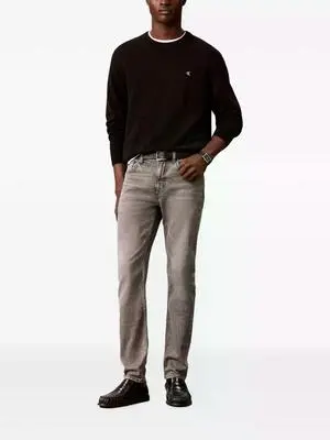 Calvin Klein Logo-patch Slim-fit Jeans