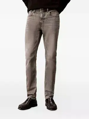 Calvin Klein Logo-patch Slim-fit Jeans