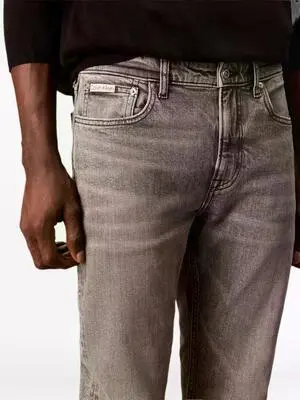 Calvin Klein Logo-patch Slim-fit Jeans