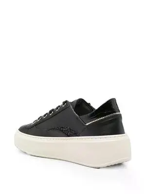 NEROGIARDINI Glitter-panelled Sneakers