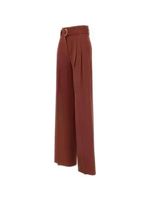 Max Mara Belted Pleated Trousers