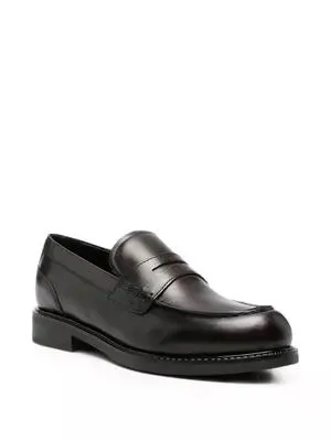 NEROGIARDINI Penny-slot Almond-toe Loafers - Red