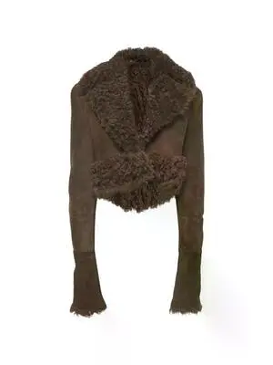 Magda Butrym Cropped Jacket - Brown