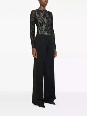 Zimmermann Lace-panelled Long-sleeve Bodysuit