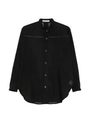 Issey Miyake Panelled Long-sleeve Shirt - Black