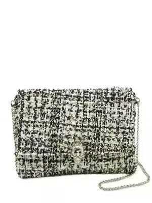 Alexander McQueen Skull Clasp Shoulder Bag - White