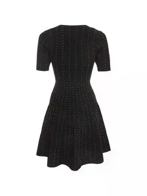 Sandro Embellished Flared Mini Dress