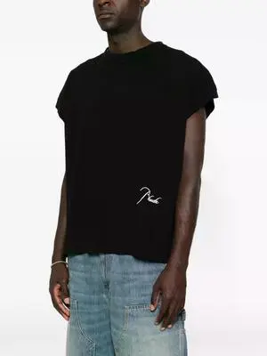 Rhude Logo-embroidered Cap-sleeve T-shirt
